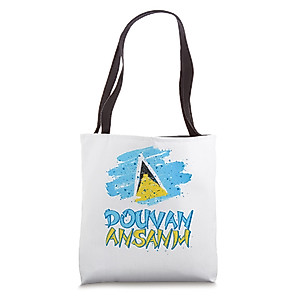 Saint Lucia Independence Douvan Ansanm St. Lucia Flag Design Tote Bag