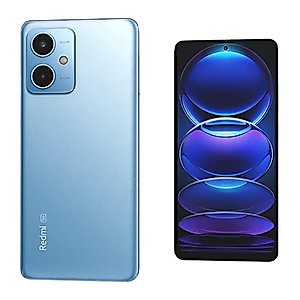 Xiaomi Redmi Note 12 5G (128GB + 6GB) Factory Unlocked 6.67" 48MP Triple Camera (ONLY T-Moble/Tello/Mint USA Market) + Extra (w/Fast Car Charger Bundle) (Mystique Blue)
