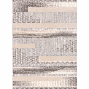 Well Woven Brer Beige Abstract Geometric Tribal Area Rug 3x5 (3'11" x 5'3")