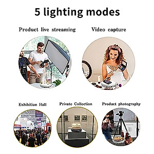 ELEGICKLIP 9.8" 44 Lb Load Rotating Display Stand with Multicolor Led Light for Cup Crystal Glass Spherical Jewelry Display Electric & Battery-Operated Platform (Black)