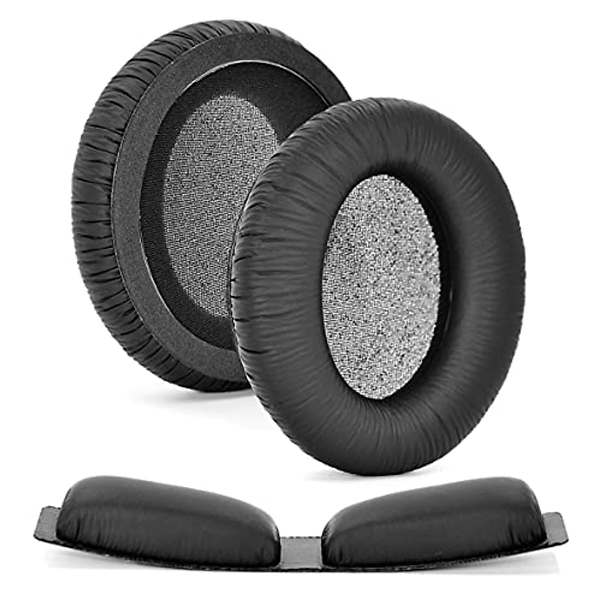 KNS 6400 KNS 8400 Ear Pads and Headband - defean Replacement Ear Cushion Cover Earpads Compatible with KRK KNS6400 KNS8400 6400 8400 Headphones/Repair Parts Suit (A Set)