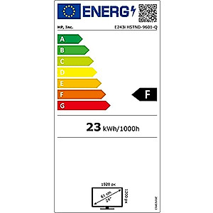 HP EliteDisplay E243i LED Display 61 cm (24") WUXGA Flat Black,Silver