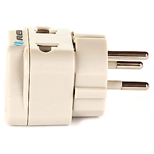 OREI USA to Israel, Gaza, Palestine & More (Type H) Travel Adapter Plug - 2 in 1 - CE Certified - RoHS Compliant - 2 Pack - White Color (DB-14-2PK)
