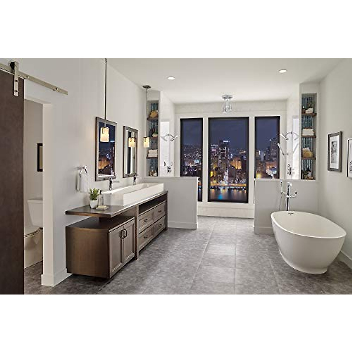 DELTA FAUCET T27867-BL Angular Modern Monitor 17 Series Valve 3-Setting Integrated Shower Trim with Diverter, Matte Black