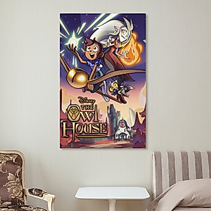 Fotuven Owl House Cartoon Character Classic Poster Canvas Art Poster Poster Decorative Painting Canvas Wall Art Living Room Posters Bedroom Painting 12x18inch(30x45cm)