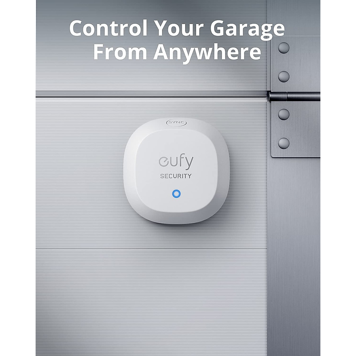 eufy Security Garage Door Sensor Add-On, Compatible with Garage-Control Cam and Cam Plus, Detects Door Open/Close Status, Easy to Install and Pair, 1-Year Battery Life, Low Battery Alerts*