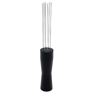 Espresso Coffee Stirrer, Coffee Stirring Tamper WDT Distribution Tool, Needle Type Distributor Hand Stirrer Tool (Black）