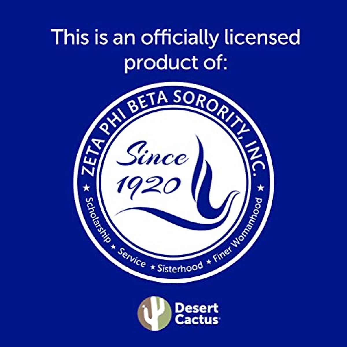 Zeta Phi Beta Sorority Crest Seal Metal License Plate Frame for Front or Back of Car Officially Licensed (Crest LP Frame)
