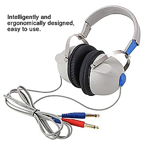 Focket Audiometer Headphone, Professional High-Sensitivity 3dB Audiometric Hearing Screening Headphone Air Conduction Audiometer Intelligent Hearing Tester, Easy to Use for School and Hospital