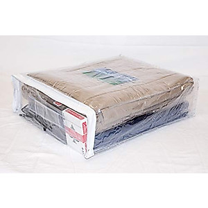 Clear Vinyl Zippered Storage Bags 12 x 15 x 4 Inch 10-Pack