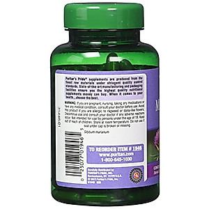 Puritan's Pride Milk Thistle 4:1 Extract 1000 Mg Softgels (Silymarin), 180 Count (Pack of 2)