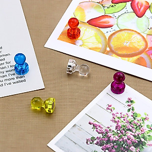 LOVIMAG Push Pin Magnets, 120 Pack 8 Colors Refrigerator Magnets, Colorful and Practical Fridge Magnets, Perfect for Whiteboard Magnets, Office Magnets, Map Magnets