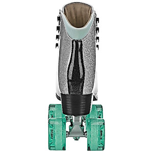 Rollr GRL Astra Glitter Roller Skates - Women's Silver/Black Size 11