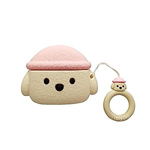 AKXOMY Compatible with Airpods 3 Case Dog, Cute Cartoon Pet Dog Case Airpods 3 Case , Soft Silicone Protective Cover for Girls Women Kids with Airpods 3 case (Pink)