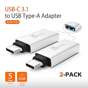 j5create USB Type A to Dual HDMI Adapter + USB C to USB Type-A Adapter (JUA365 + JUCX15X2)