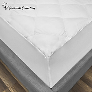 SensorPedic All Seasons Reversible Mattress Pad, Twin,White