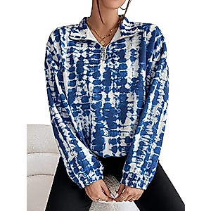 Gdlifecome Womens Half Zip Pullover Long Sleeve Print Sweatshirt Womens all Fashion 2022 Pullover