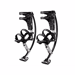 Skyrunner Iconiciris Kids/Child Youth Kangaroo Shoes Jumping Stilts Fitness Exercise (66-110lbs/30~50kg) (black)