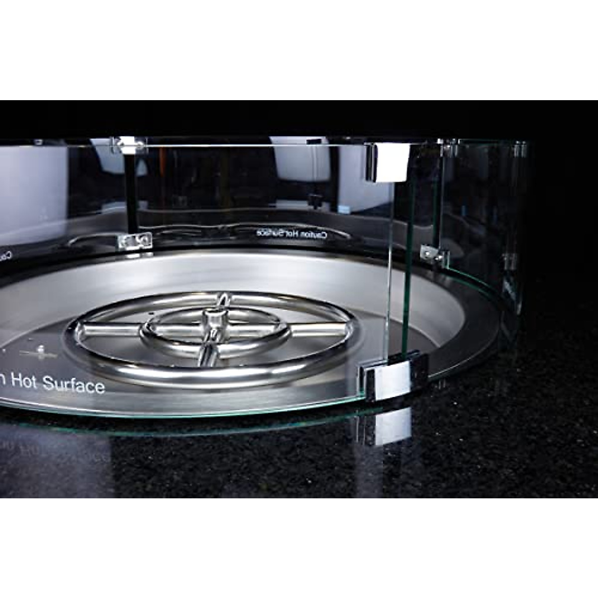 Celestial 23" x 6" Round Wind Guard, fits Celestial 19” Round Fire Pit Burner Pans for Gas Fire Pits