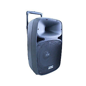 Absolute USA USPROBAT15 2500 Watts Max Power Speaker Built-in Battery/Bluetooth/Amplifier/SD/USB/FM Radio