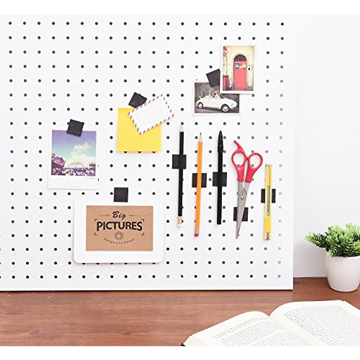 105-Piece Flexible Magnetic Squares for Light Everyday Use; Strong Adhesive - Just Peel & Stick