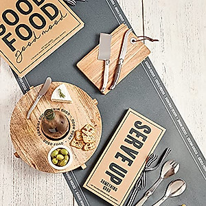 Santa Barbara Design Studio Gift Set Kitchen Essentials TableSugar Kraft Cardboard Book Gift Box, 2-Pieces, Salad Servers