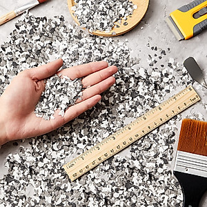 Timtin 1400 G/ 3.08 Lb Blend Color Chips Concrete Floor Coatings Decorative Paint Flakes for Walls Garage Floor Paint Interior Exterior Floors (Black, White, Gray)