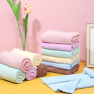 36 Pcs Guinea Pig Blankets Soft Fleece Cage Liners Guinea Pig Accessories Washable Bedding Sleeping Mats Absorbent Bath Towels for Small Animals Pets Rabbit Hamster Rat Dog Hedgehog, 11.8 x 11.8 Inch