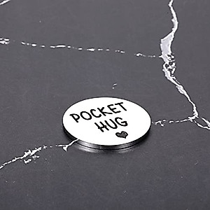 Pocket Hug Token Recovery Gifts for Women Men, Inspirational Sobriety Gifts for Women Men, Long Distance Relationship Christmas Gifts for Friends Cancer Gifts, Stocking Stuffers for Teens Boys Girls