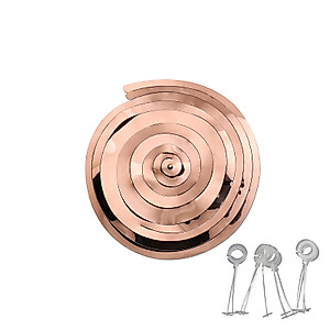 hellensp 24 PCS Rose Gold Party Swirl Decorations Sparkly Rose Gold Heart Foil Swirls Decorations for Wedding Birthday Bridal Bachelor Party Decorations