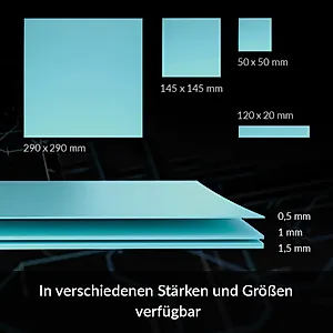 ARCTIC TP-2 (APT2560): Economic Thermal Pad, 50 x 50 x 1.5 mm (1 Piece) - Thermal pad, Excellent heat conduction, Low hardness, Ideal gap filler, Easy installation, thermal pads gpu, thermal pad cpu -