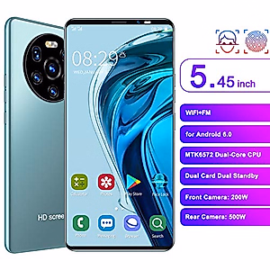 KIKYO Unlocked Smartphones,LANDVO mate40 pro 5.45in HD Screen Android Phone,Dual SIM Dual Standby Unlocked Cell Phone,512MB+4GB,2MP+5MP Dual Camera,1500mAh Battery(Green)