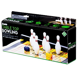 Franklin Sports Shuffleboard Table Game Mats – Tabletop Shuffleboard Mats and Pushers – Indoor Shuffleboard and Curling Games - Football Shuffleboard