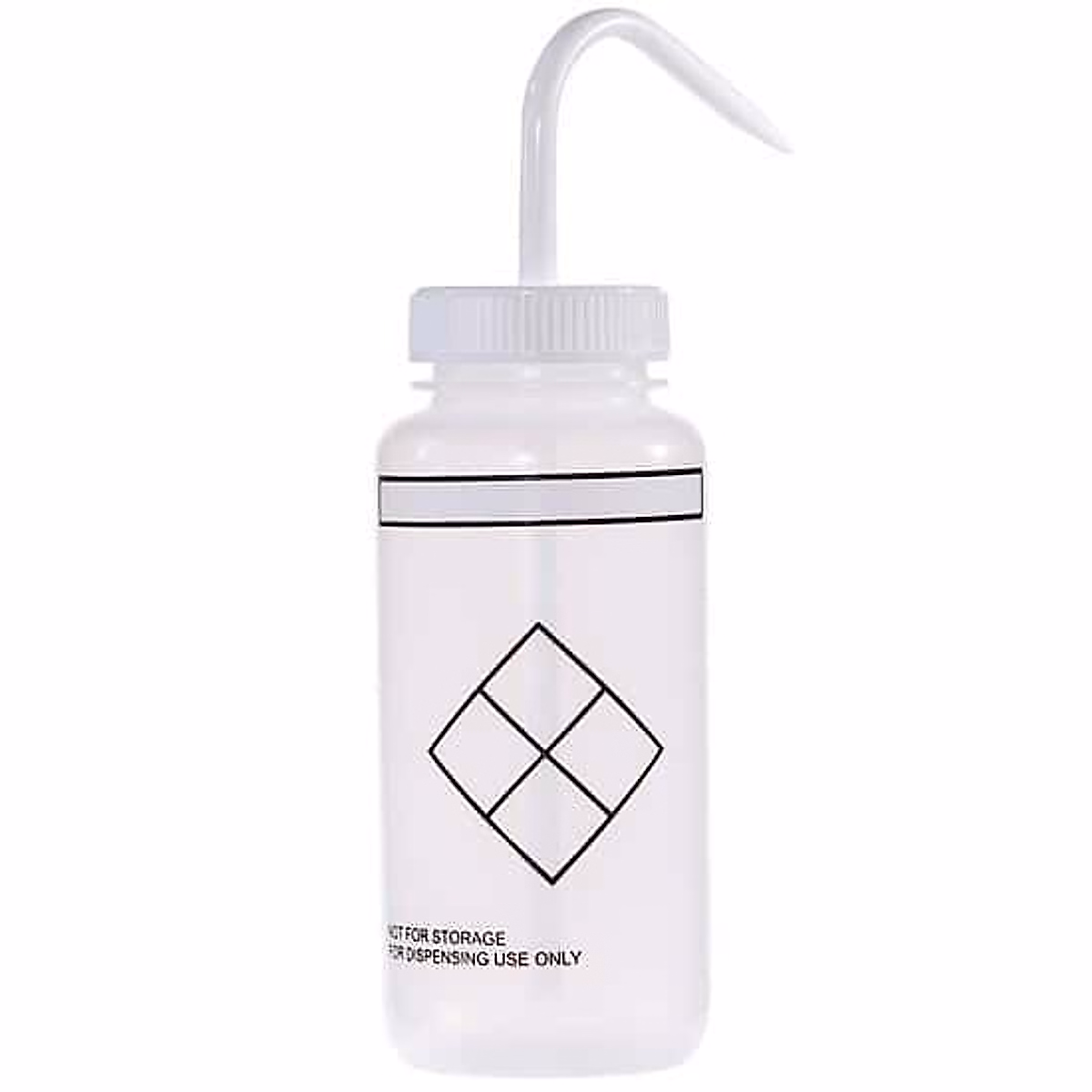 Cole-Parmer Essentials Safety Wash Bottle, LDPE, Vented, Self-Labeling, 500mL (16oz); 6/PK