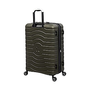 it luggage Intervolve 28" Hardside Checked 8 Wheel Expandable Spinner, Dark Olive