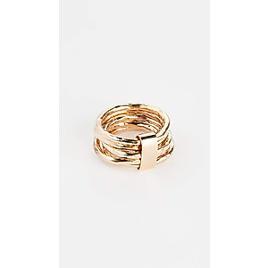 Soko Women's Nyundo Stacking Rings, Gold, 7