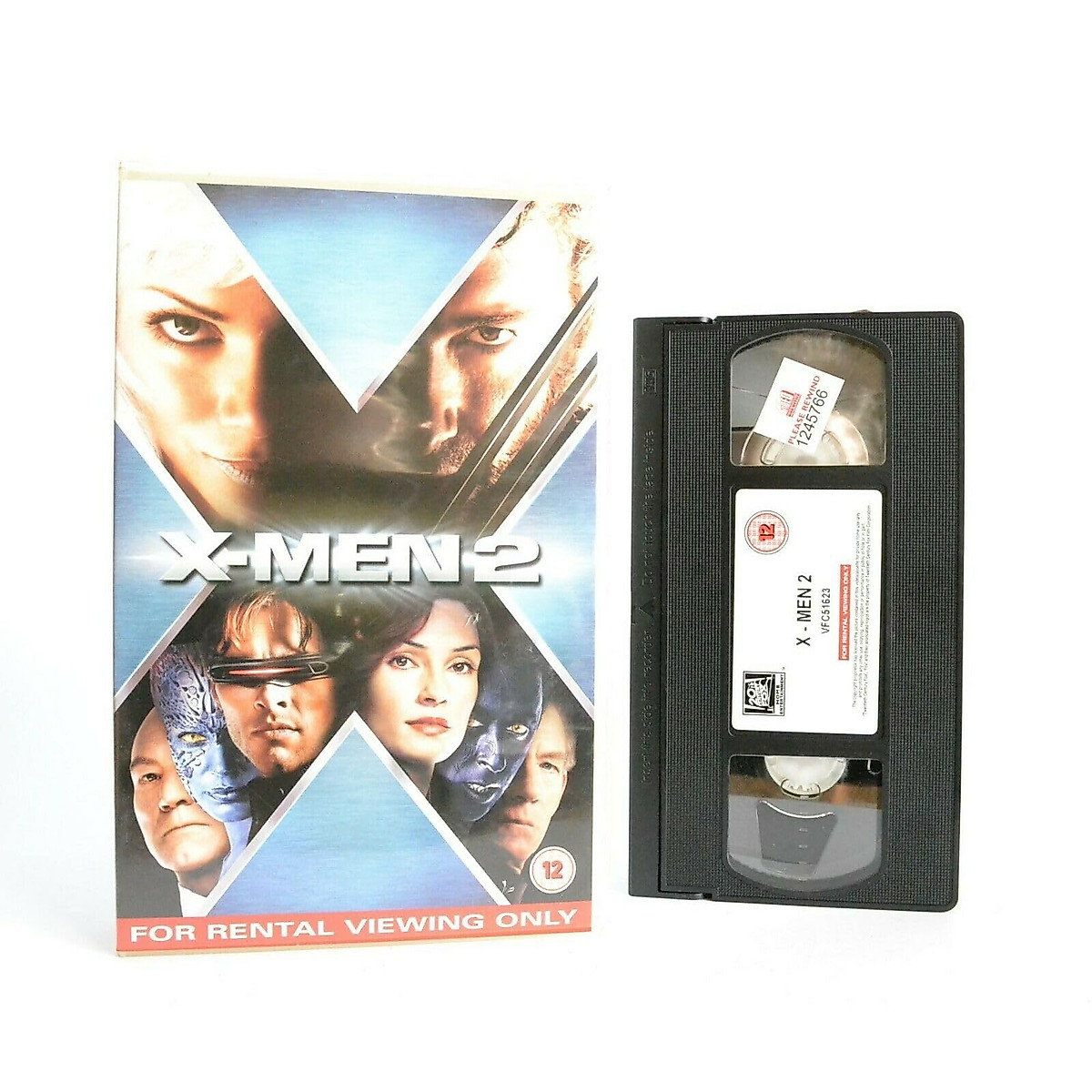 X-Men 2: Superhero Action - Large Box [Rental] - H.Jackman / H.Berry - Pal VHS