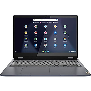 Lenovo Flagship Flex 2 in 1 Chromebook 15.6Inches FHD Touchscreen Business Student Laptop Intel Celeron N4500 Processor 4GB RAM 64GB eMMC Google Classroom Zoom Ready WiFi 6 Webcam Chrome OS Blue