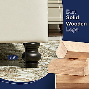 Jocisland Upholstered Bed Frame Queen Velvet Tufted Sleigh Headboard Cream