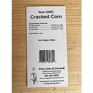 Ernst Grain Cracked Corn, Non-GMO – Perfect Feed for Ducks, Squirrels, Chickens, Ducks, Deer, Rabbits, Geese, and More! (50 lb)