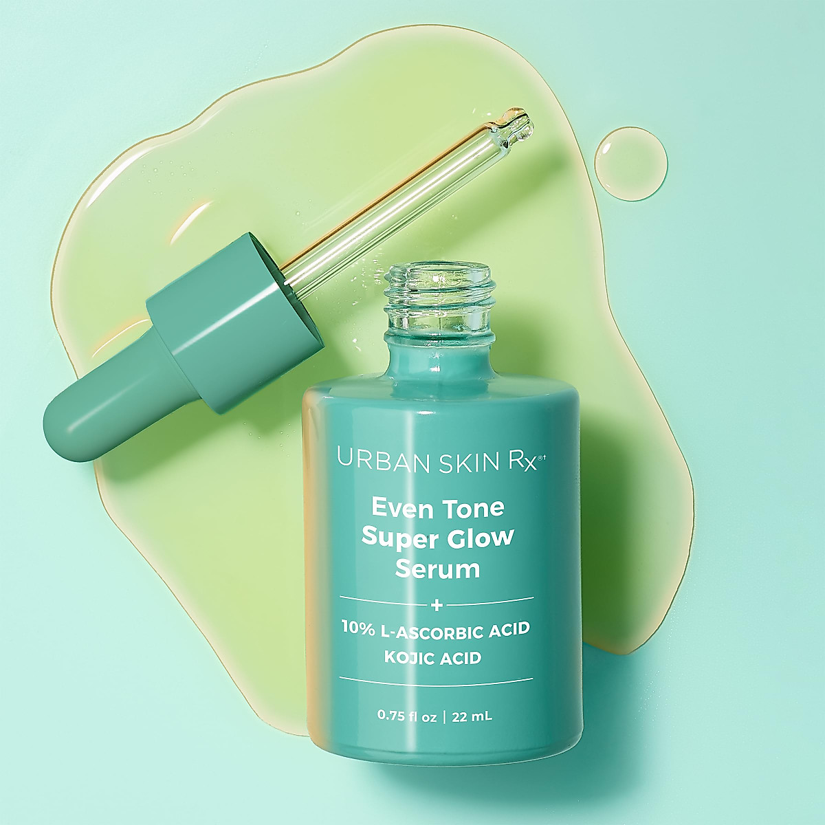 Even Tone Super Glow Serum, USRx®, Anti-Aging Serum Brightens, Firms, and Smoothes to Improve the Appearance of Wrinkles, Sun Damage, and Dark Spots, with 10% Vitamin C and Key Ingredients, 0.5 Fl Oz