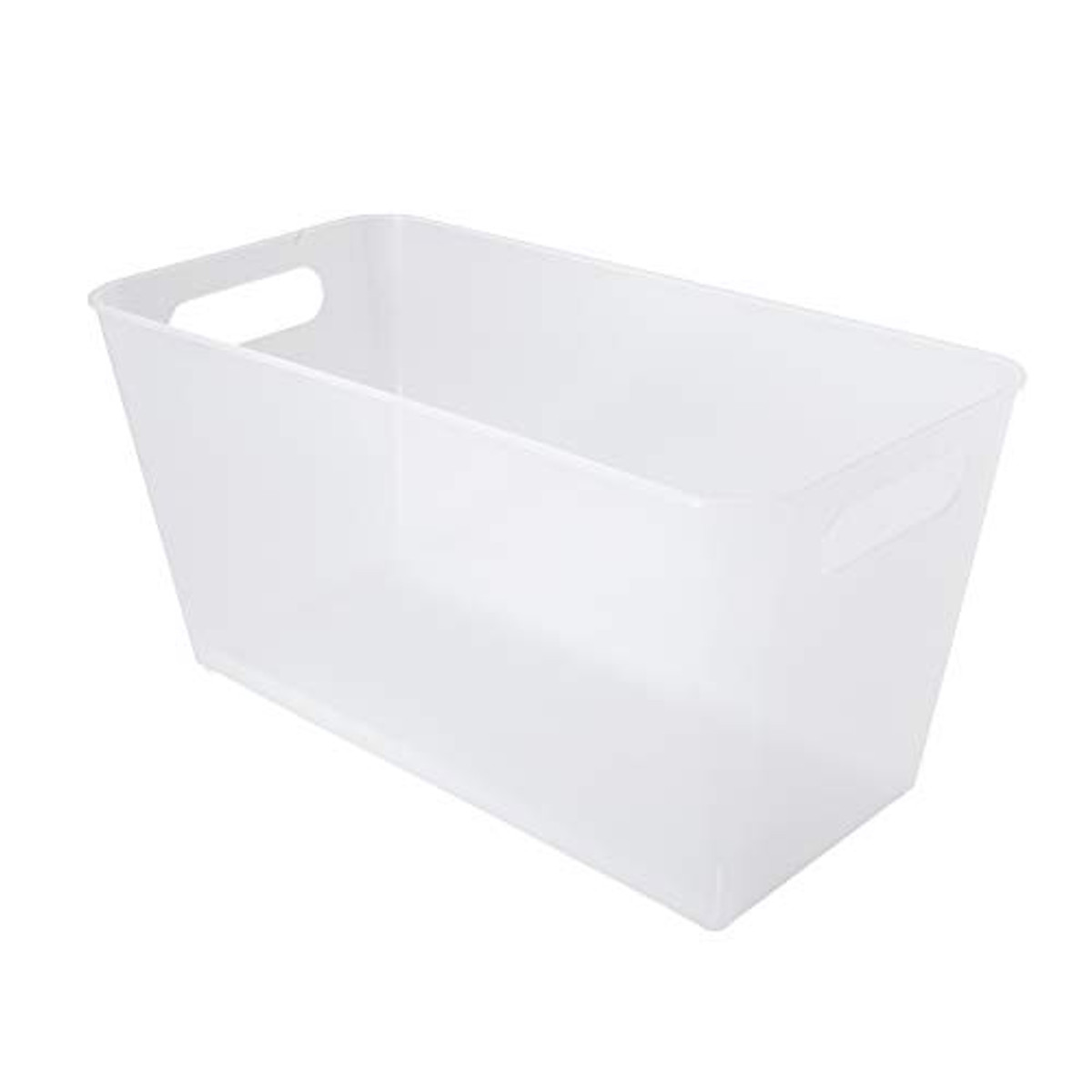 Kenney Organizer Bin with Handles, 14" x 7" x 7", Clear