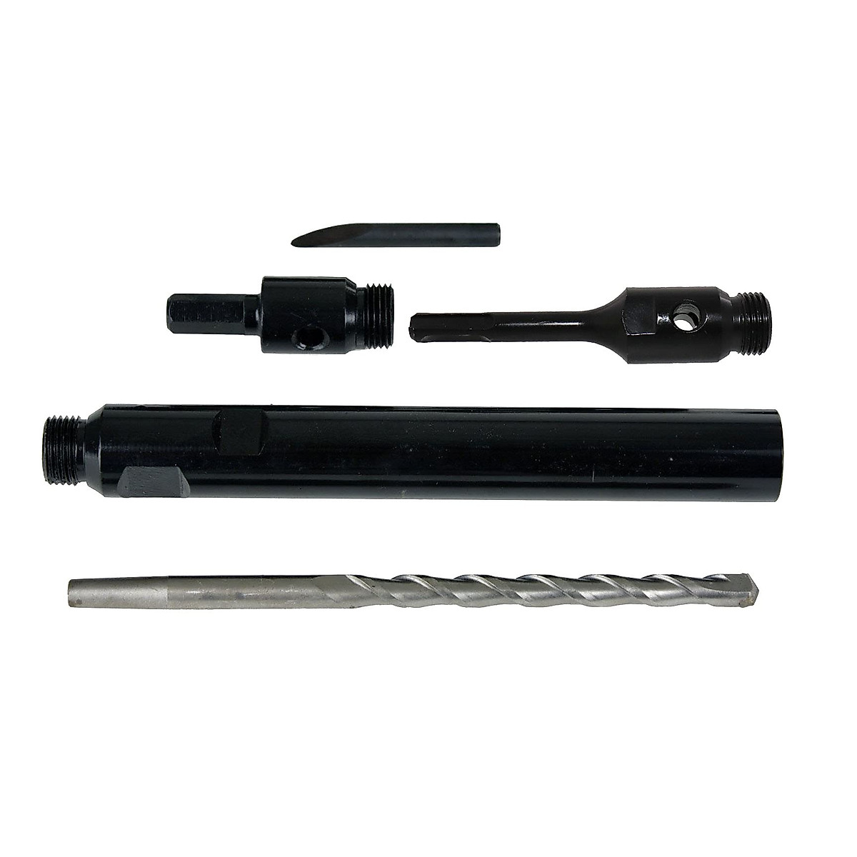 Steel Dragon Tools 3-Piece 1.5-inch to 2.5-inch Dry Diamond Core Drill Bit Kit with Hex SDS Adapters and Case