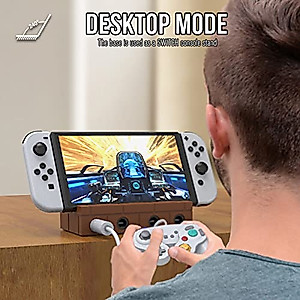TV Docking Station for Nintendo Switch TV Dock Station,with HDMI and USB 3.0 Port,Gamecube Adapter Support Turbo and Vibration Features