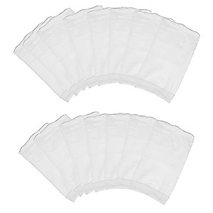 Pool Vacuum Cleaner Micro Filter Bag - Compatible with Water Tech Catfish Max CG Aqua Broom & Other nground or Above Ground Handheld Pool Blasters - 15 Pack (White)