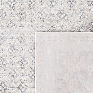 SAFAVIEH Brentwood Collection Runner Rug - 2' x 12', Ivory & Grey, Traditional Oriental Distressed Design, Non-Shedding & Easy Care, Ideal for High Traffic Areas in Living Room, Bedroom (BNT899B)