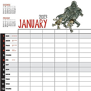 Darth Vader and Family 2023 Family Wall Calendar (Star Wars)