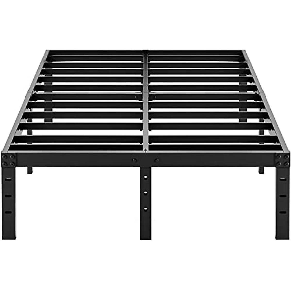 Artimorany Full Size Bed Frame, 18 Inch Mattress Foundation, Heavy Duty Steel Slats Support Platform with Underbed Storage, Easy Assembly, Non Squeak, Black