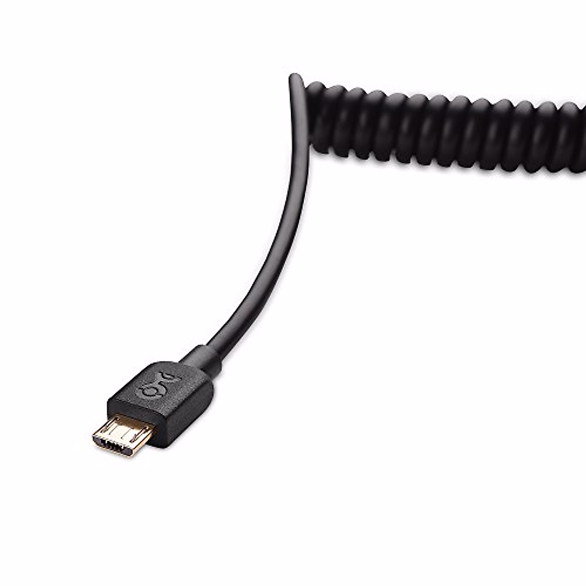 Cable Matters 2-Pack Coiled USB Cable (Coiled Micro USB to USB 2.0) 2-4 Feet