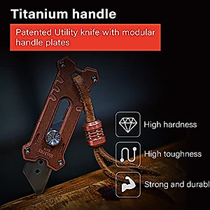 MecArmy EK16 Mini Titanium / Copper Utility Knife (Copper)